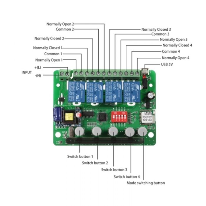 Smart Remote Control Wireless Switch Universal Module | GearVita