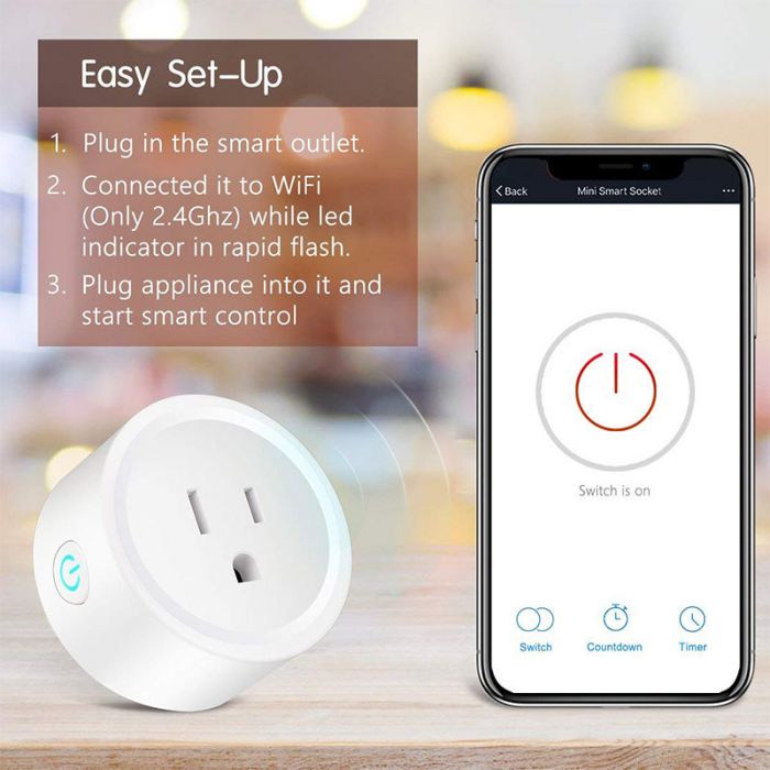 Buy Smart Plug WiFi Outlets Mini Smart Socket Remote Control (3Pcs ...
