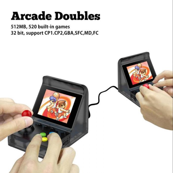POWKIDDY A7 Mini Handheld Arcade Video Game Console Built-in 520 | GearVita